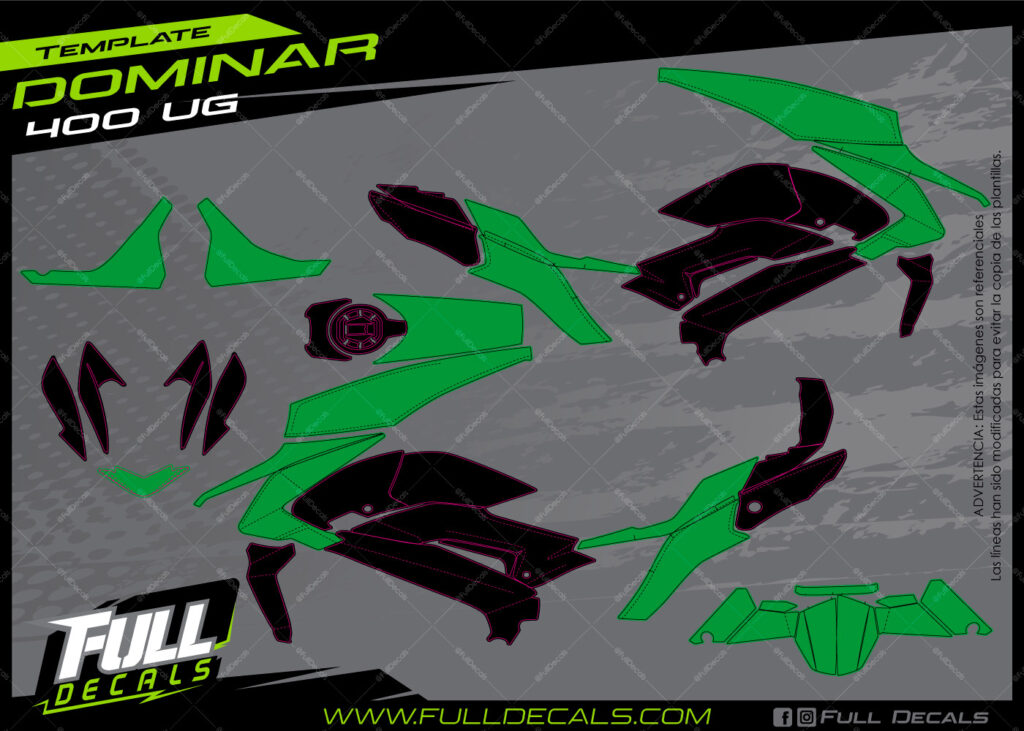 DOMINAR 400 UG PLANTILLA PRO - FULL DECALS