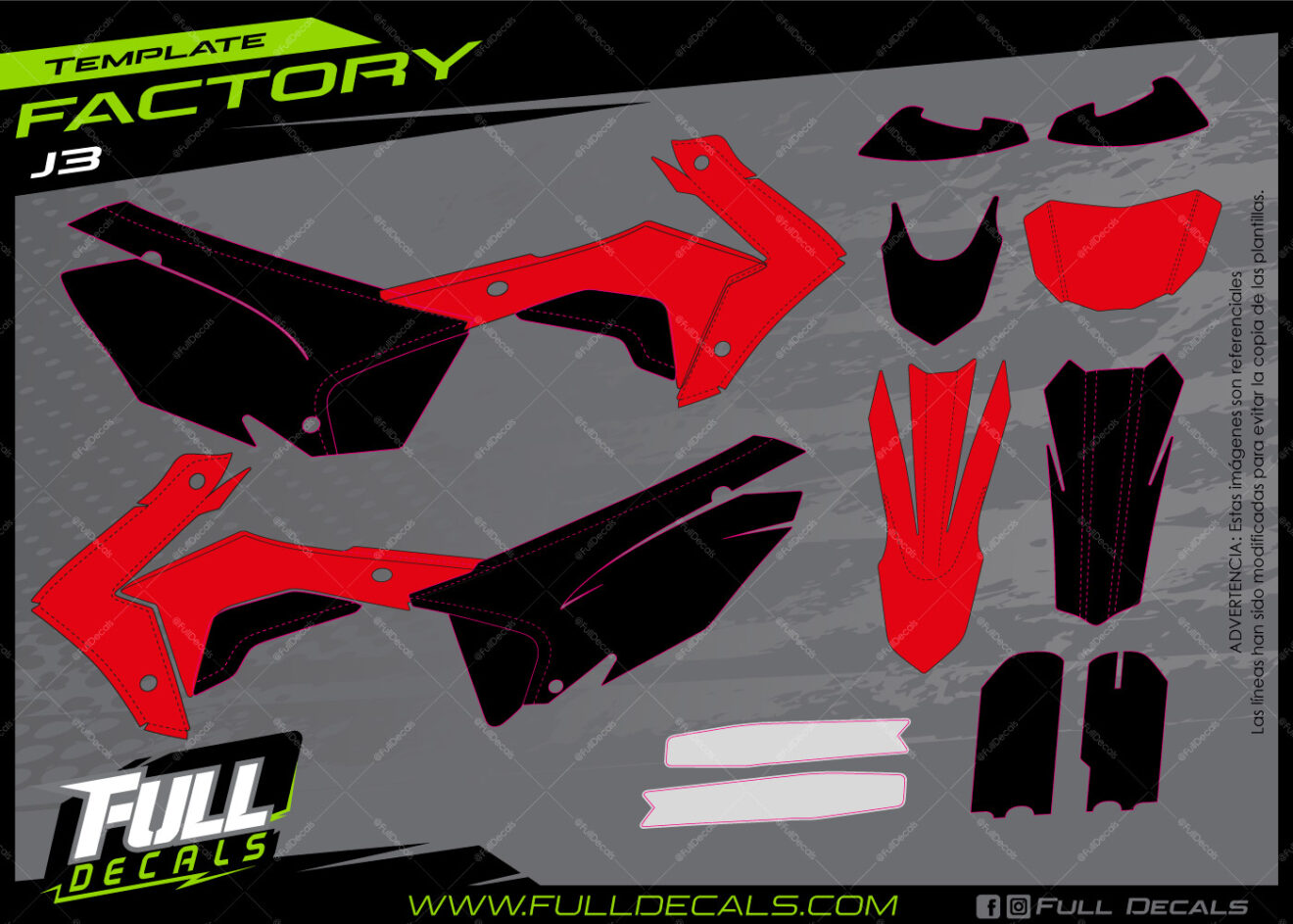 FACTORY AK 47 PLANTILLA PRO – FULL DECALS