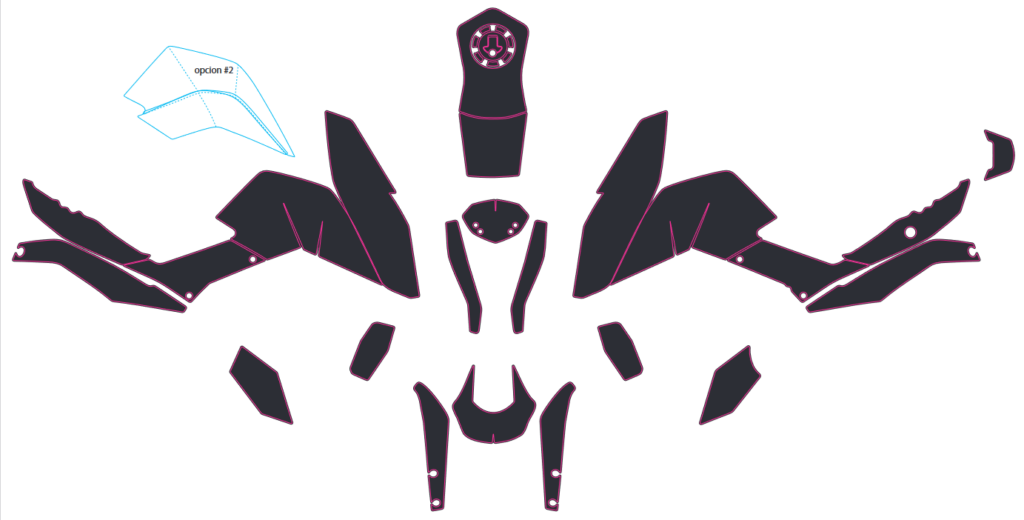 KTM DUKE 200 V1 PLANTILLA PRO - FULL DECALS